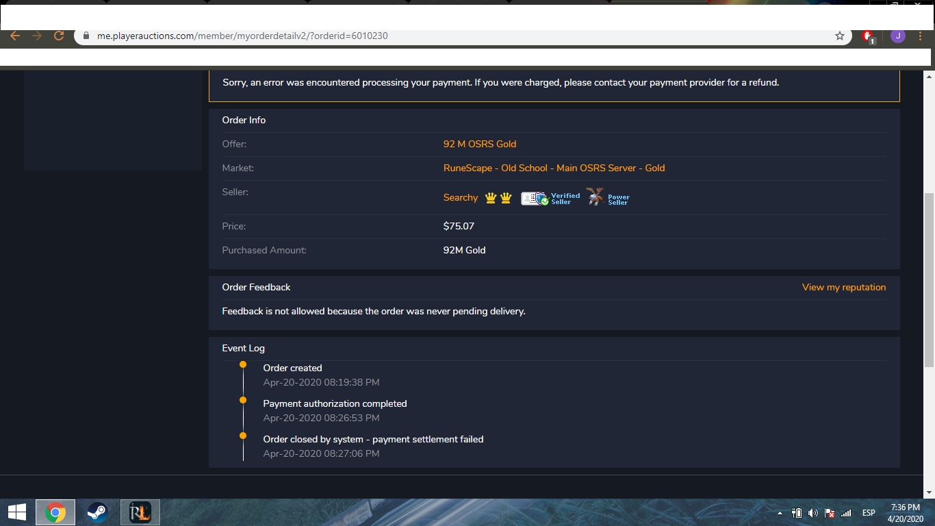 PlayerAuctions Reviews - 1,329 Reviews of Playerauctions.com | Sitejabber