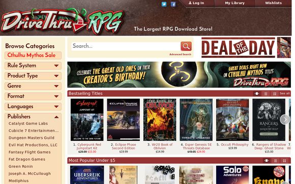 DriveThruRPG Reviews - 10 Reviews of Drivethrurpg.com | Sitejabber