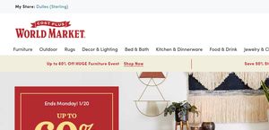 WorldMarket Reviews - 99 Reviews of Worldmarket.com | Sitejabber